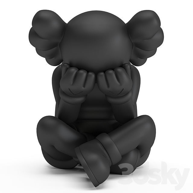 Kaws Sitting 3D model | CGTrader