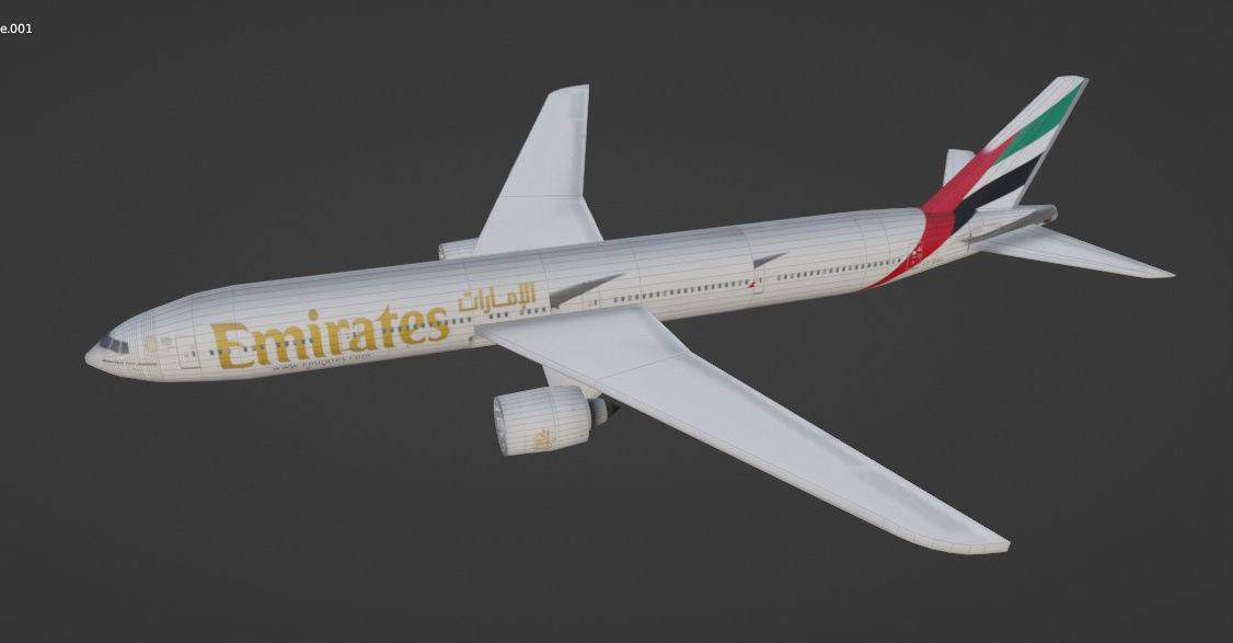 FLY EMIRATES AEROPLANE 3D model | CGTrader