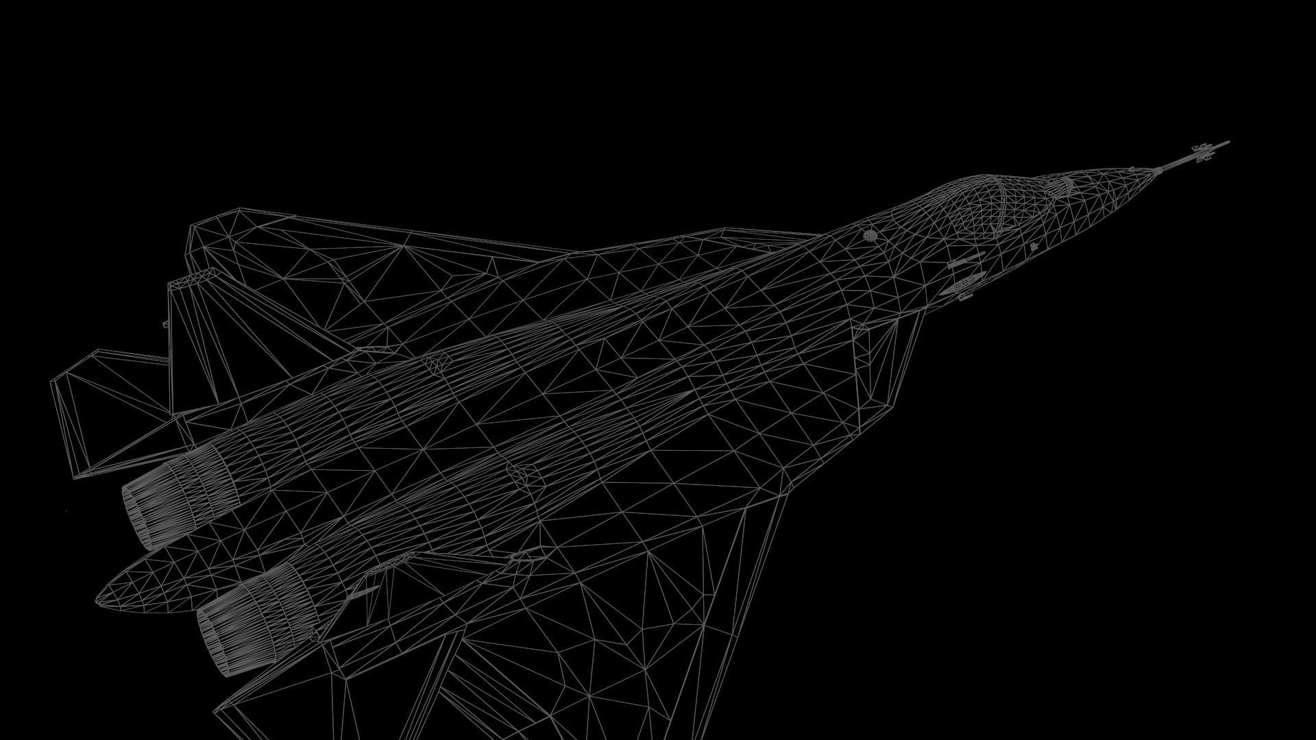 Sukhoi SU-57 fifth gen Fighter Jet 3D model | CGTrader