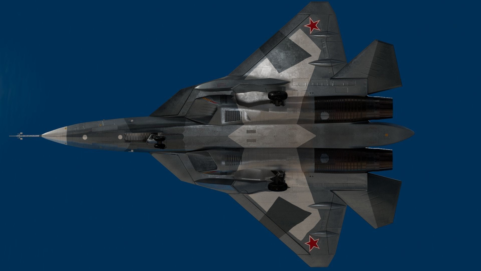Sukhoi SU-57 fifth gen Fighter Jet 3D model | CGTrader