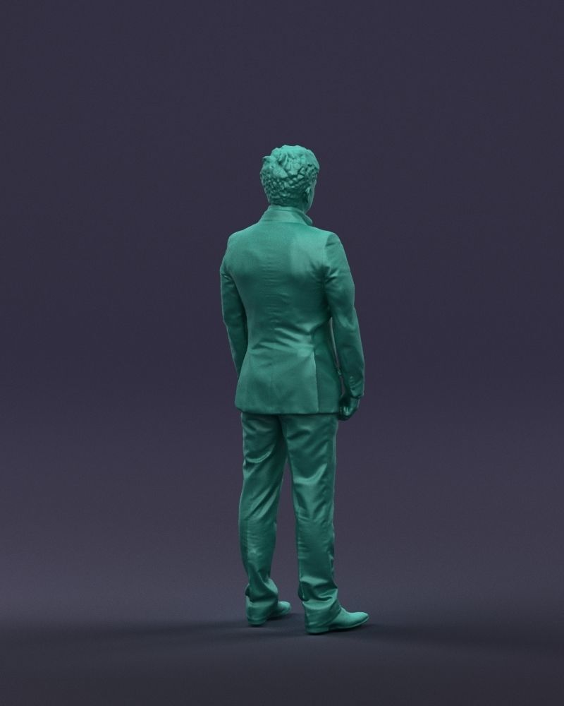 Black Suit Man 0425 3D Print ready 3D model 3D printable | CGTrader