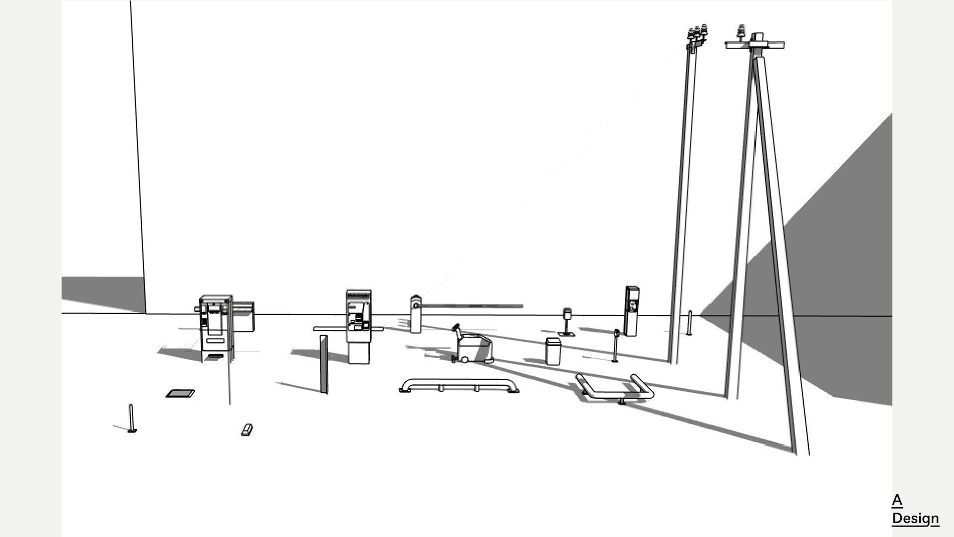 Parking - Pack of revit families 3D model | CGTrader