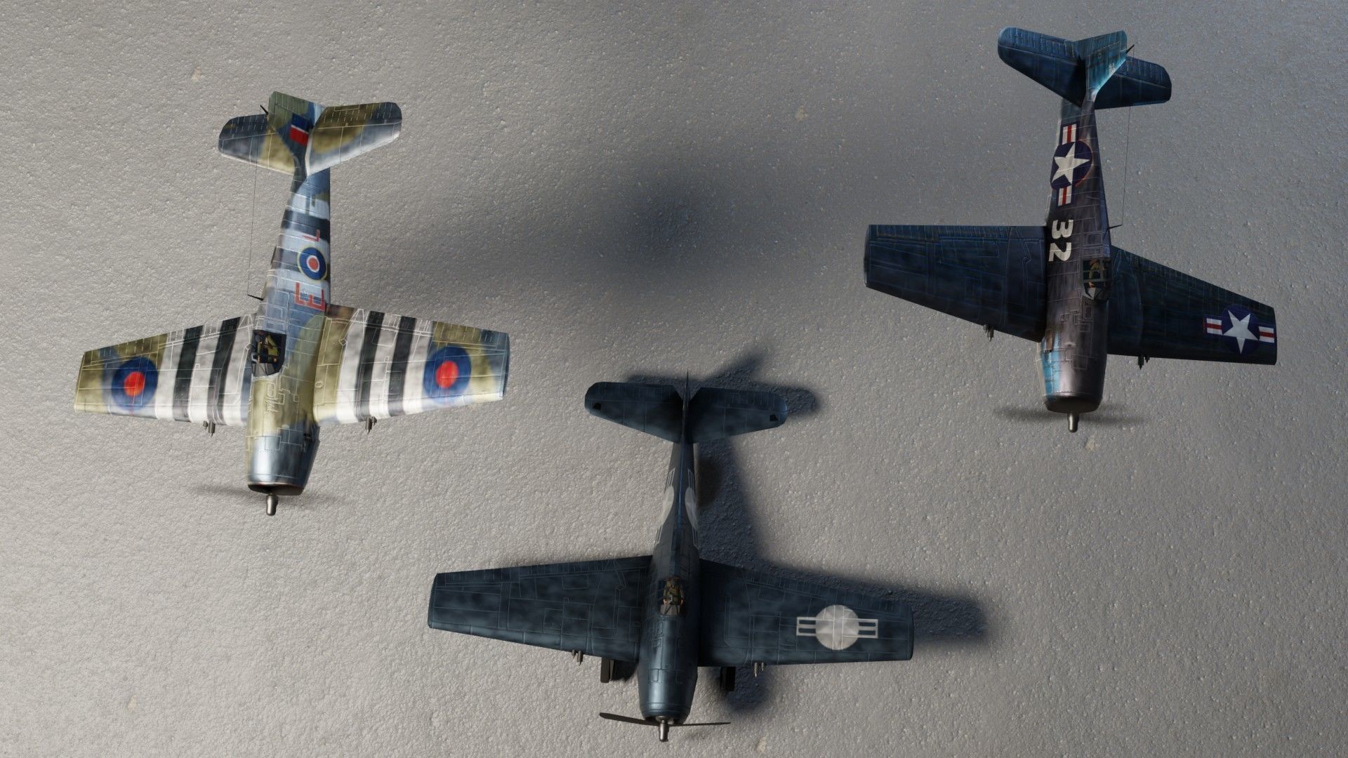 3D model Grumman F6F Hellcat VR / AR / low-poly | CGTrader