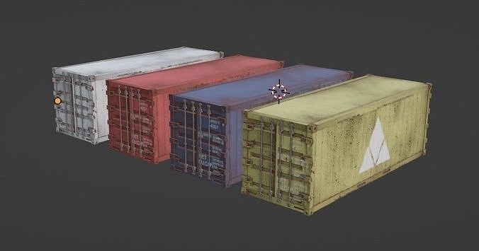 3D model Cargo Crate VR / AR / low-poly | CGTrader