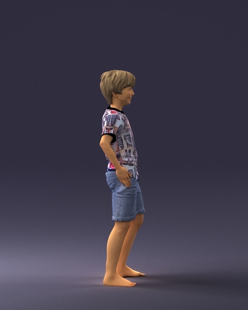 Boy in pose 0243 3D model | CGTrader