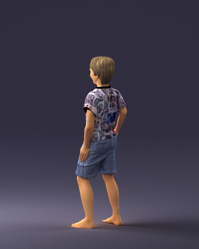 Boy in pose 0243 3D model | CGTrader