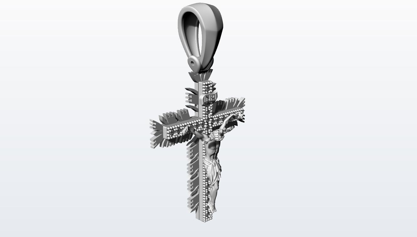 crucifix with jesus 3D model 3D printable | CGTrader