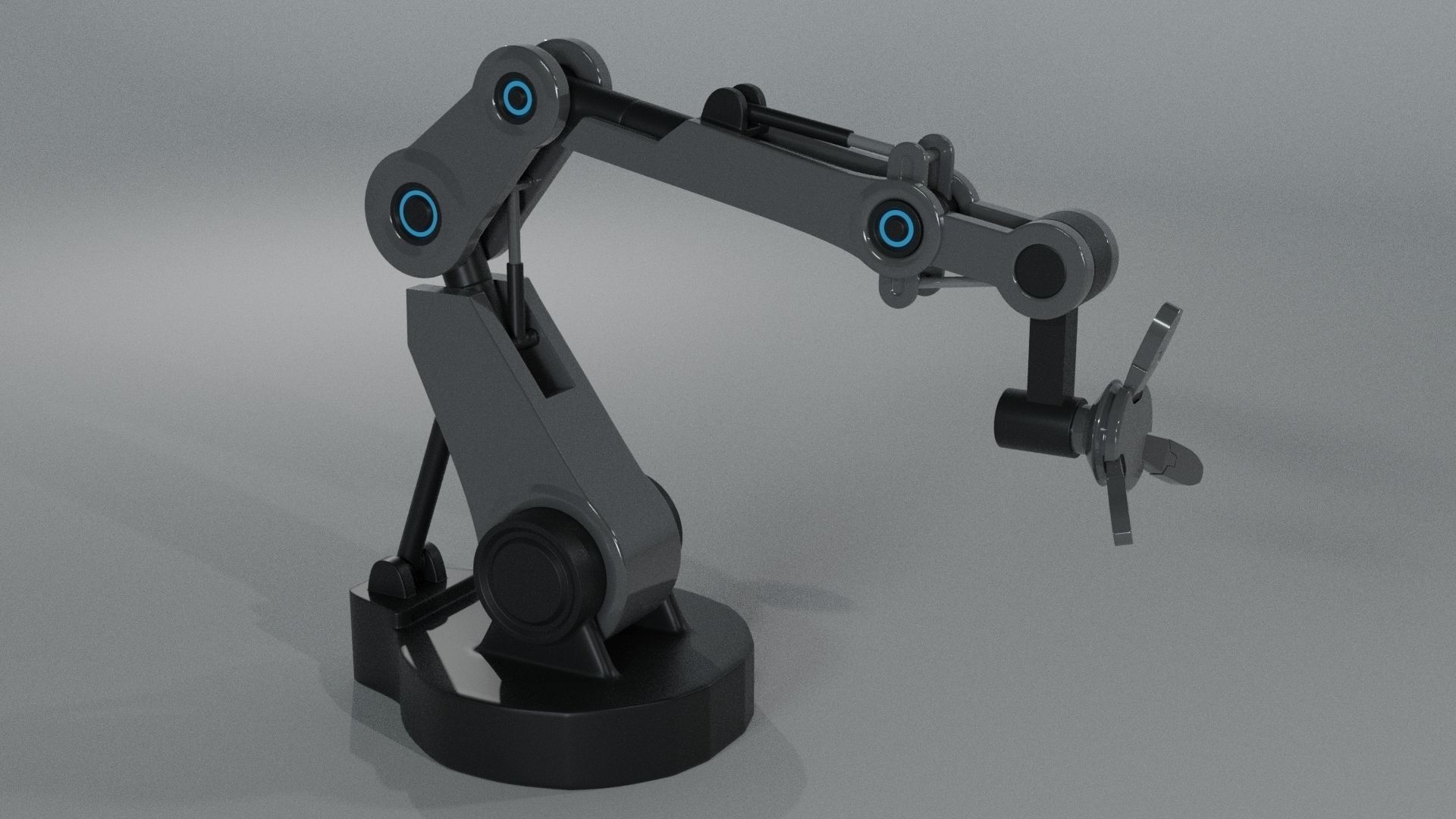 Robotic Arm 3D model rigged | CGTrader
