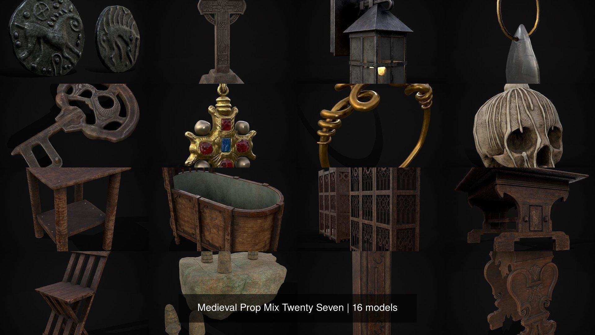 Medieval Prop Mix Twenty Seven 3D Model Collection | CGTrader
