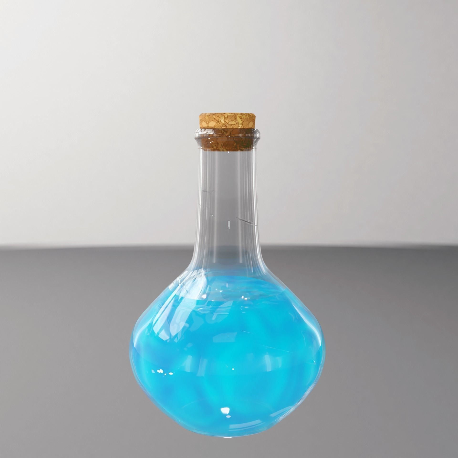 3D model Potions liquid in glass flask VR / AR / low-poly | CGTrader
