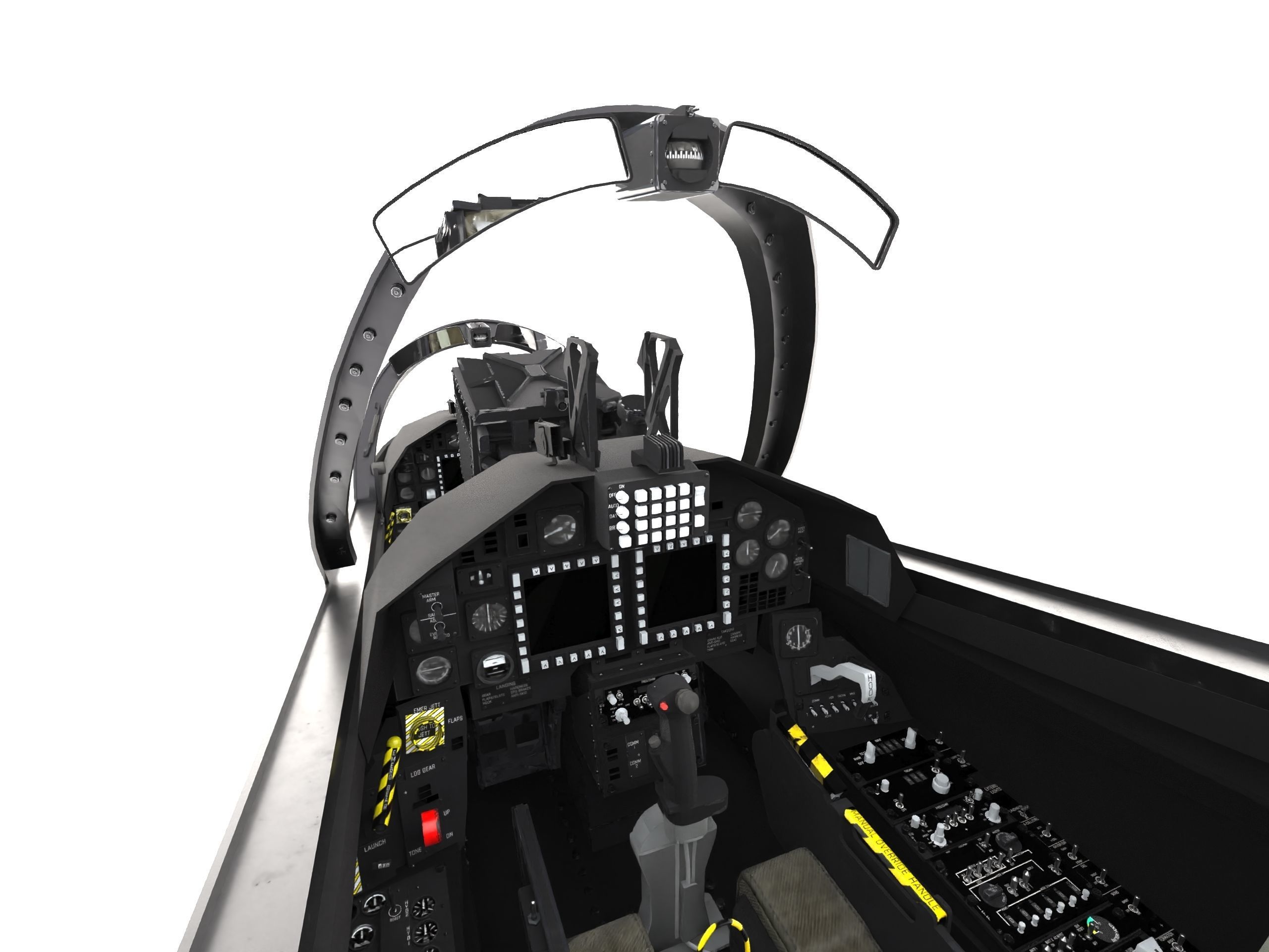 T-45 Cockpit 3D model animated | CGTrader
