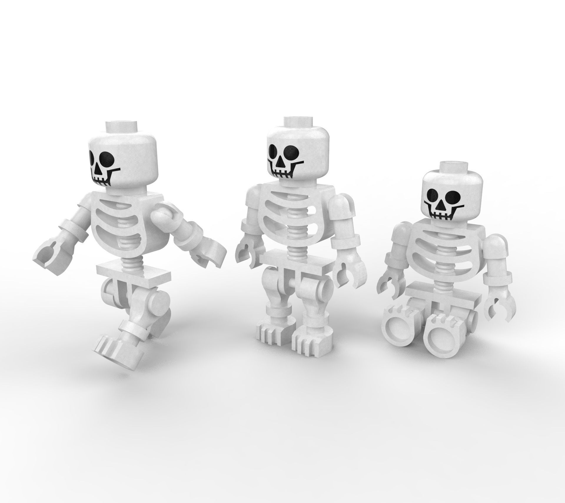 Lego Skeleton 3D model | CGTrader