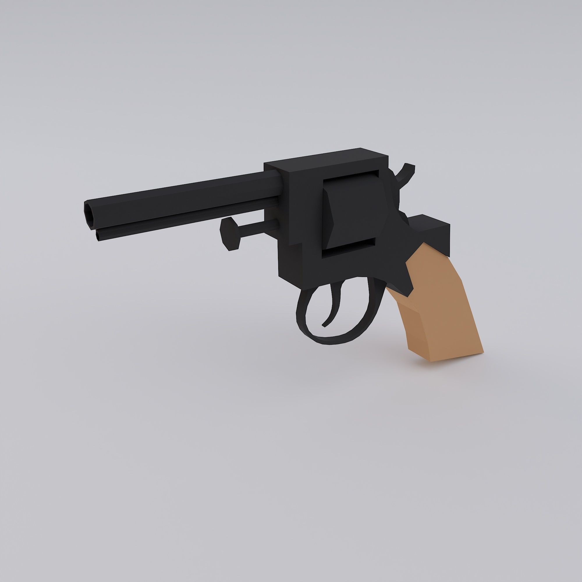 3D model Frontier Bulldog revolver VR / AR / low-poly | CGTrader