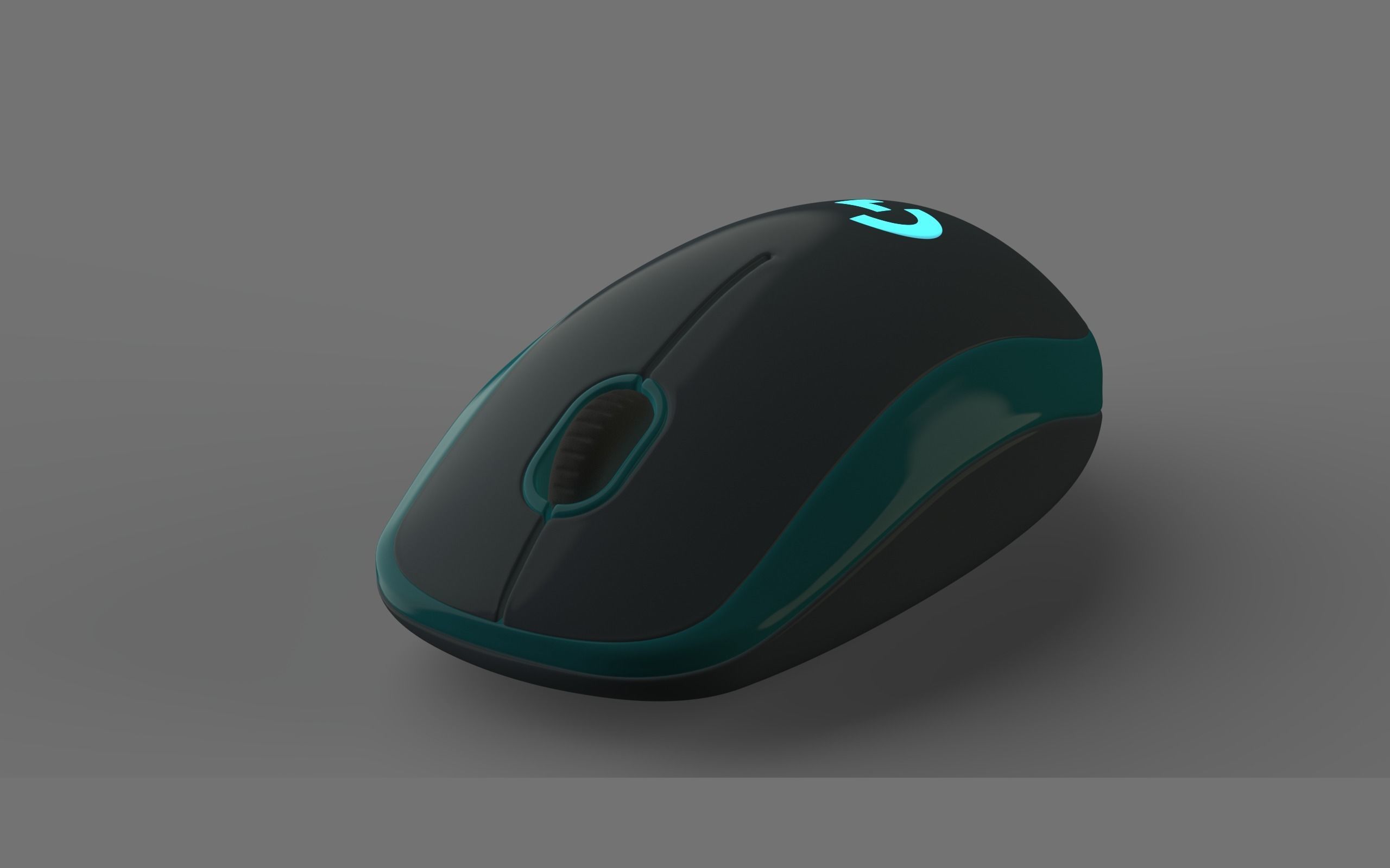 Mouse 3D computer with lights free 3D model | CGTrader