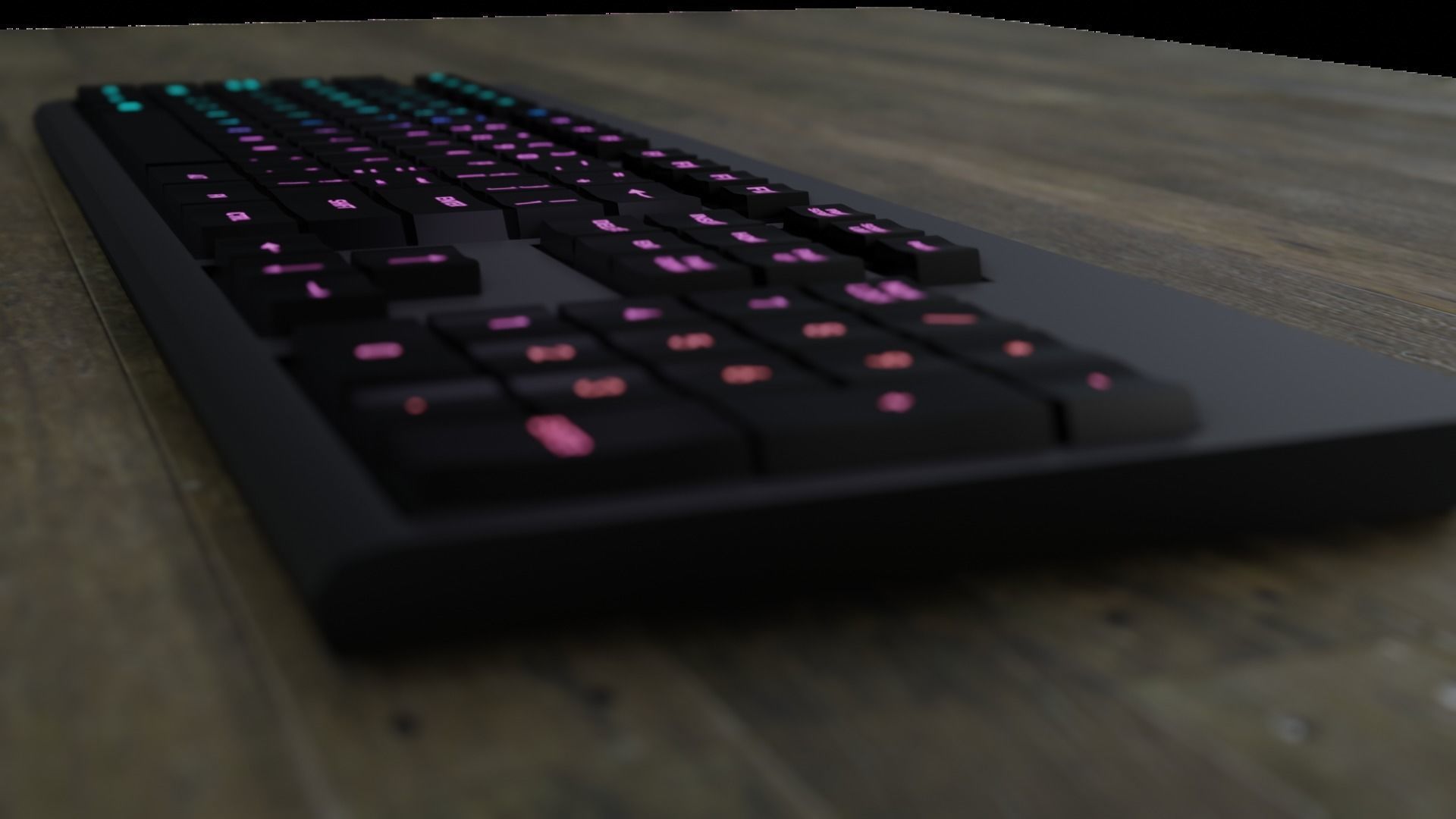 Rgb keyboard 3D model | CGTrader