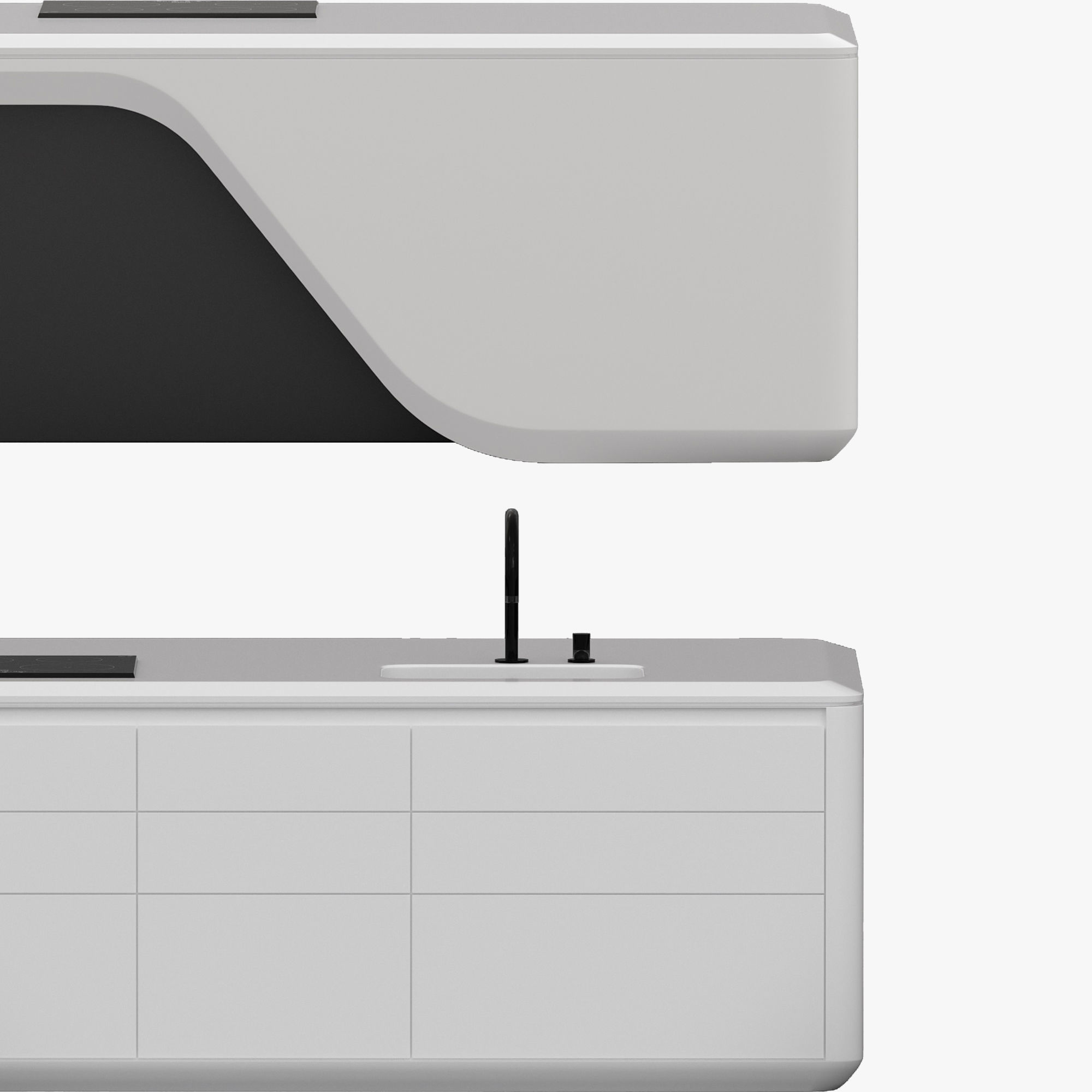 3D model BOFFI COVE KITCHEN kitchen - island VR / AR / low-poly | CGTrader