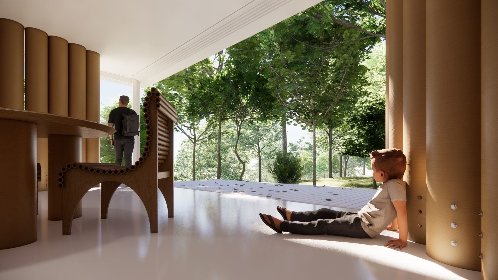 Paper House - Shigeru Ban 3D model | CGTrader