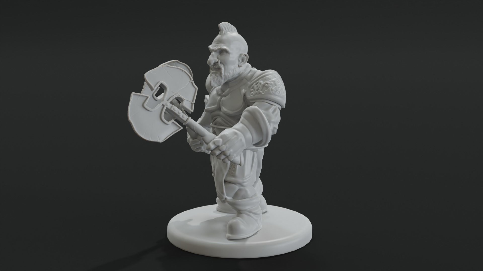 Double Axe Dwarf 3d print 3D model 3D printable | CGTrader