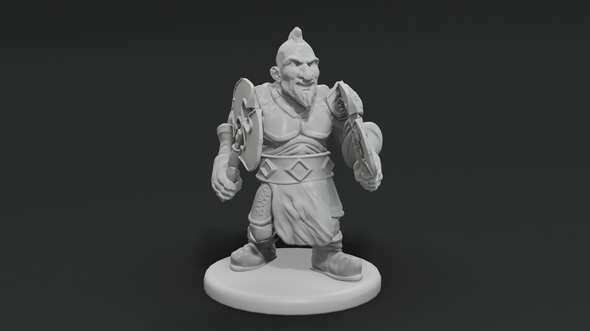 Double Axe Dwarf 3d print 3D model 3D printable | CGTrader