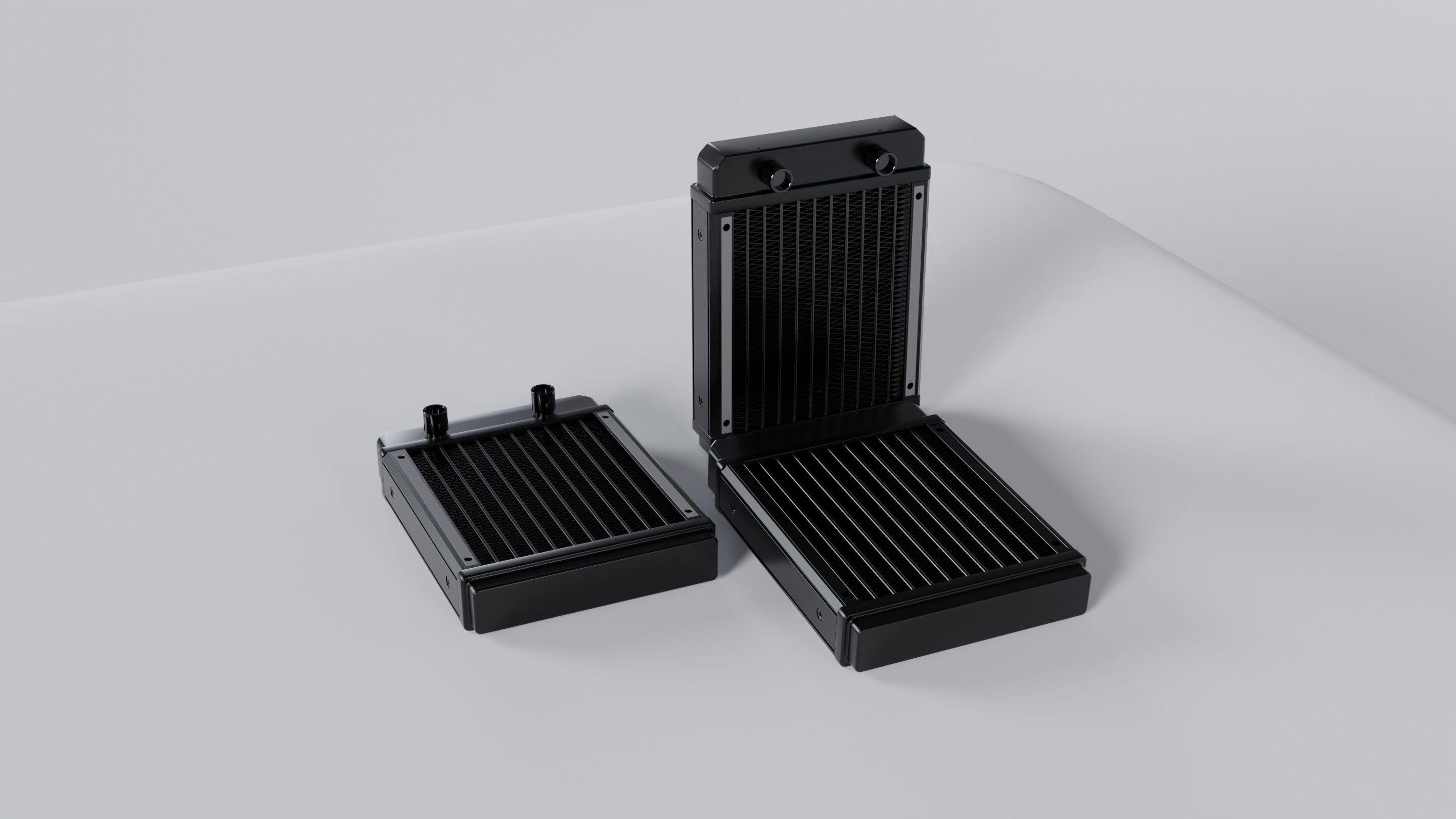 3D model Water cooling radiator - 120mm VR / AR / low-poly | CGTrader