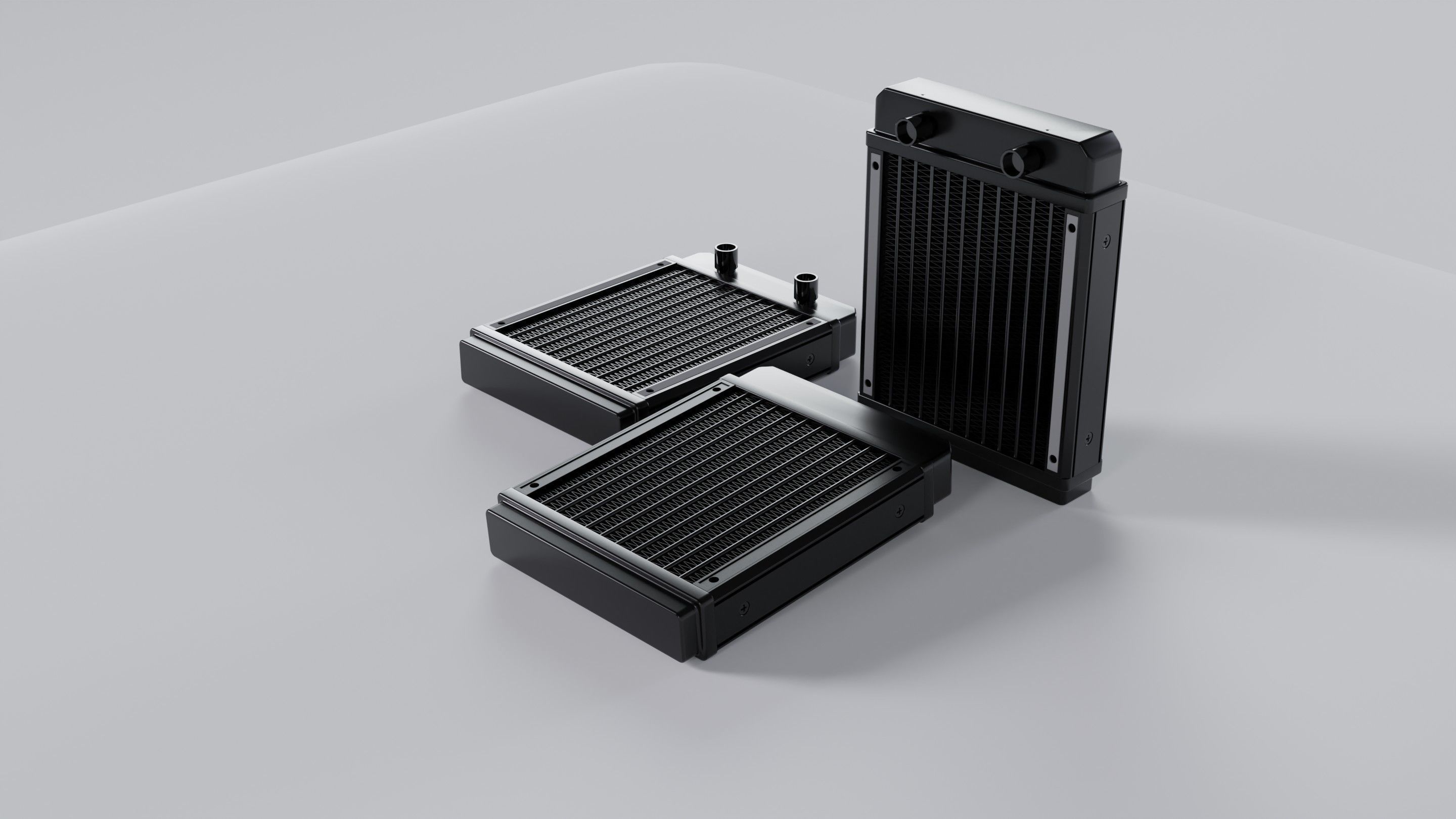 3D model Water cooling radiator - 120mm VR / AR / low-poly | CGTrader