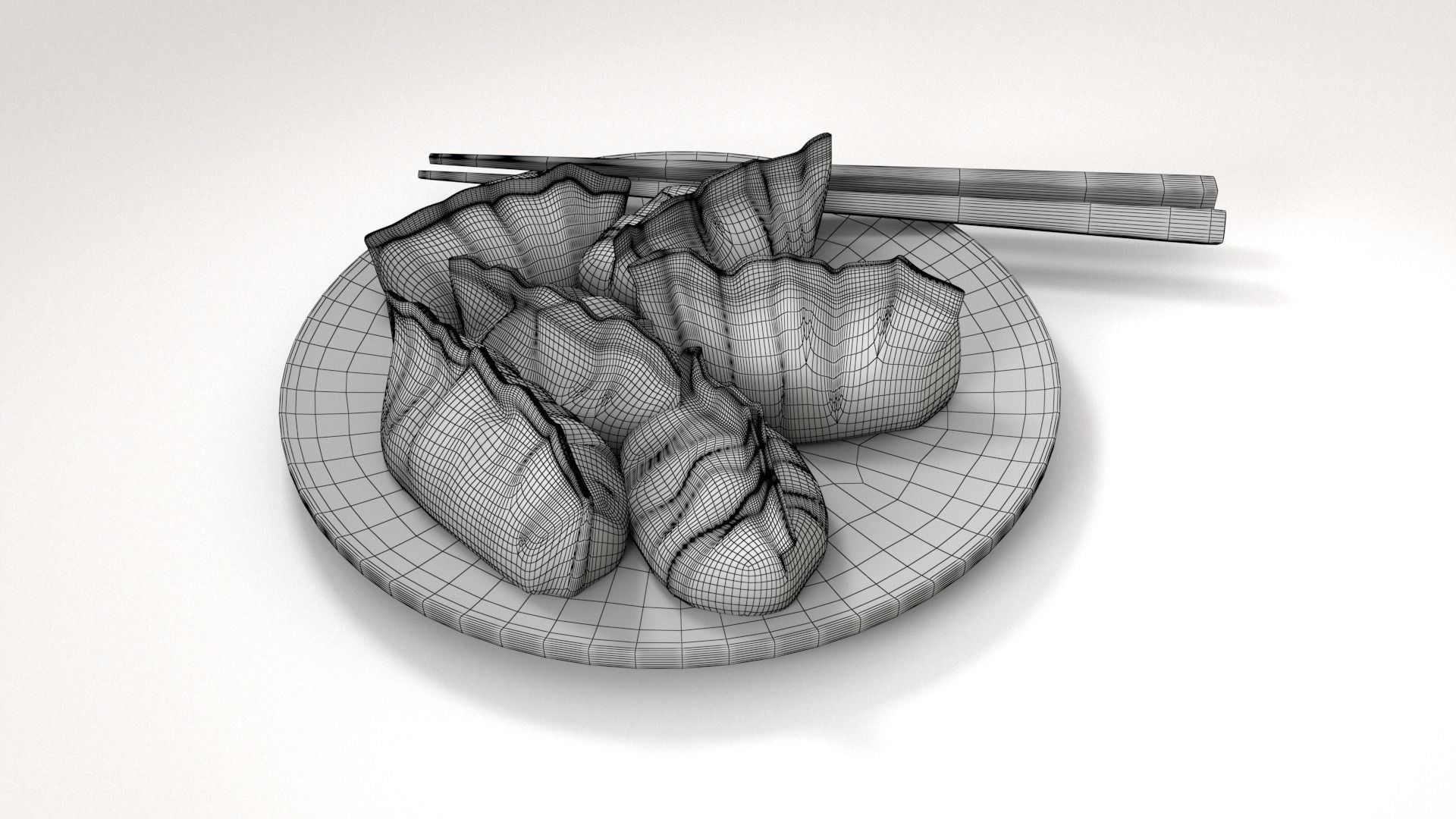 Asian Food 3D model | CGTrader