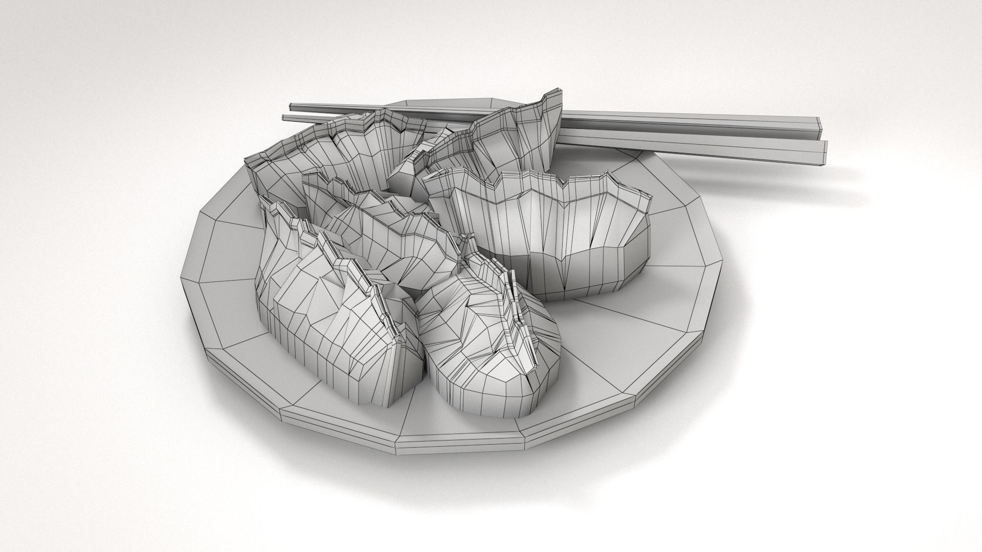 Asian Food 3D model | CGTrader