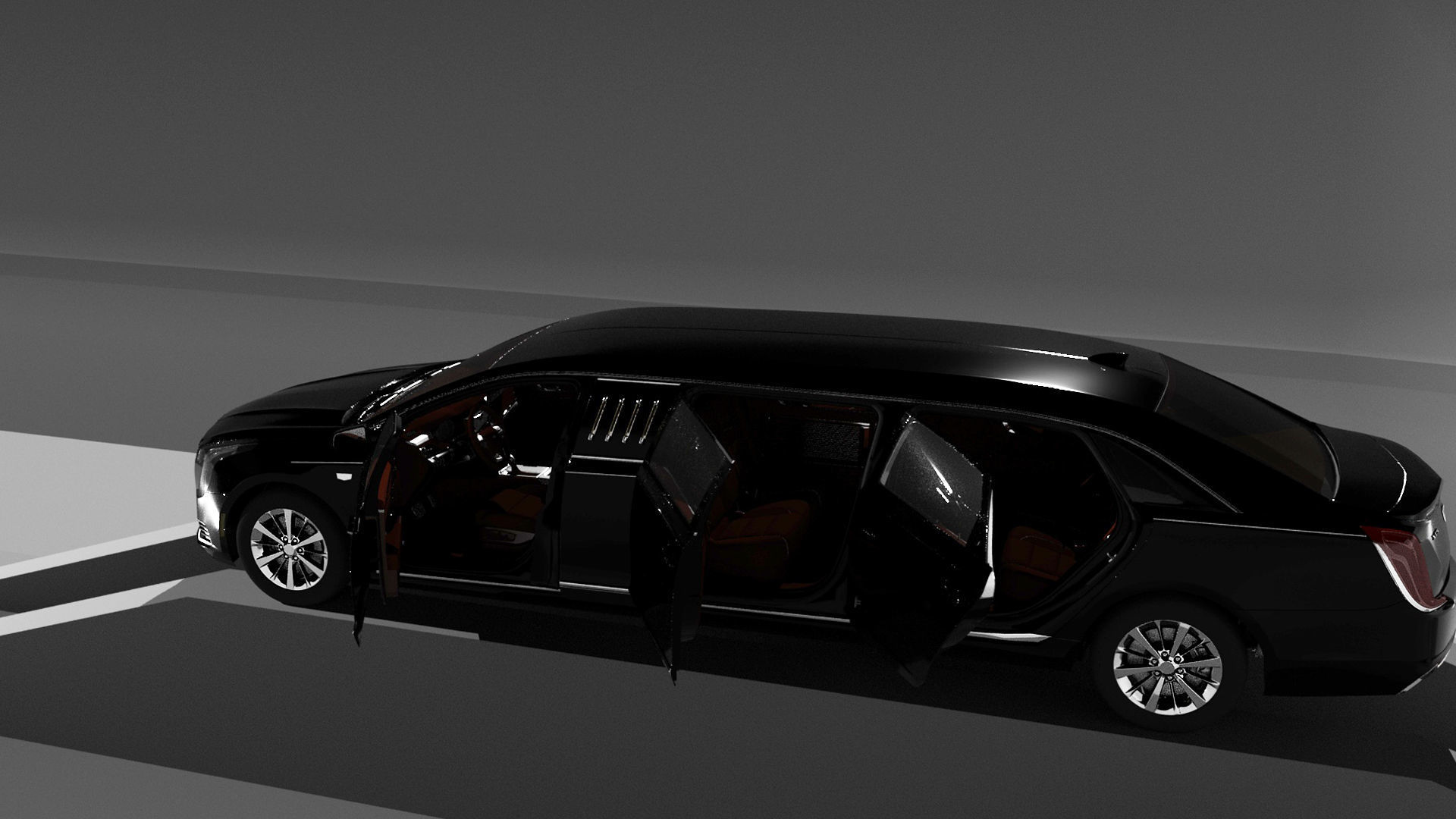 Limousine Car 3D model | CGTrader