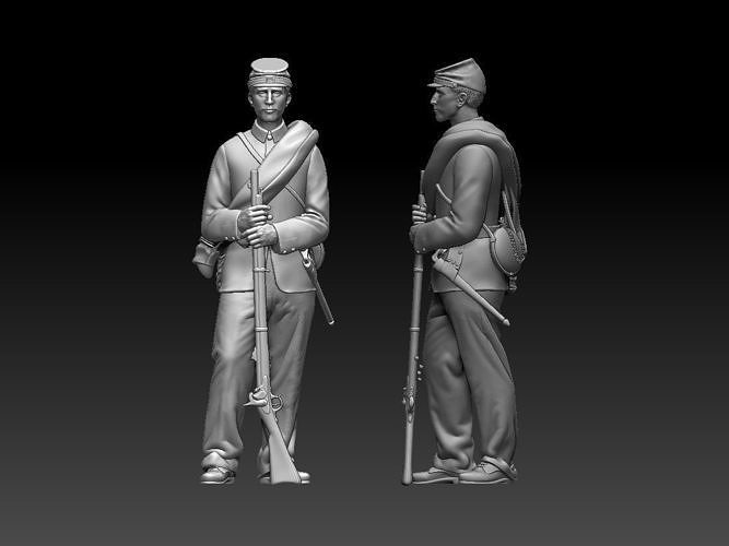 Soldier Union us civil war 3D model 3D printable | CGTrader