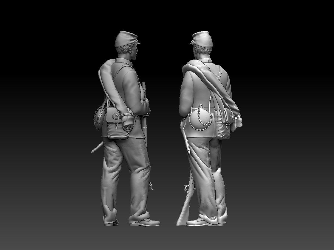 Soldier Union us civil war 3D model 3D printable | CGTrader