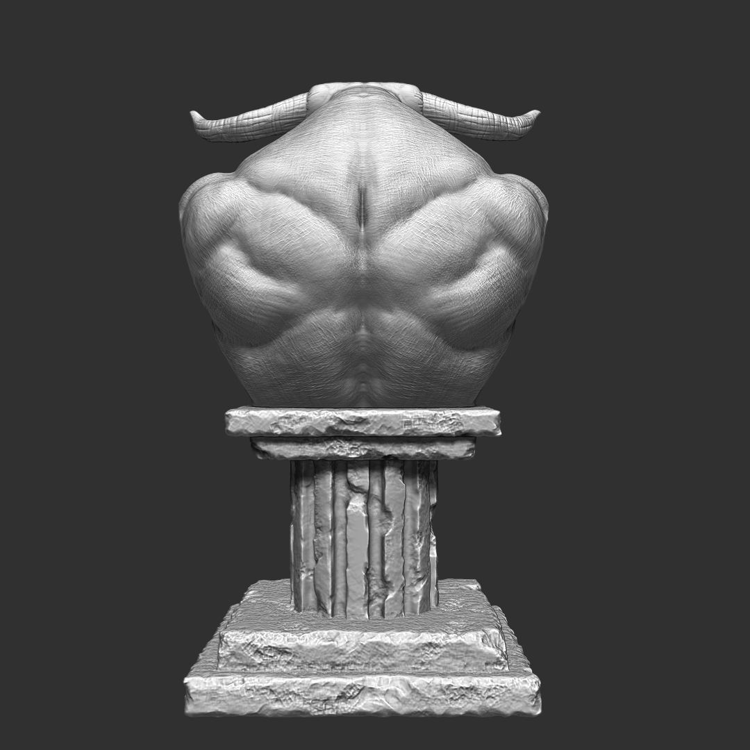 MINOTAUR BUST - MYTH 3D model | CGTrader