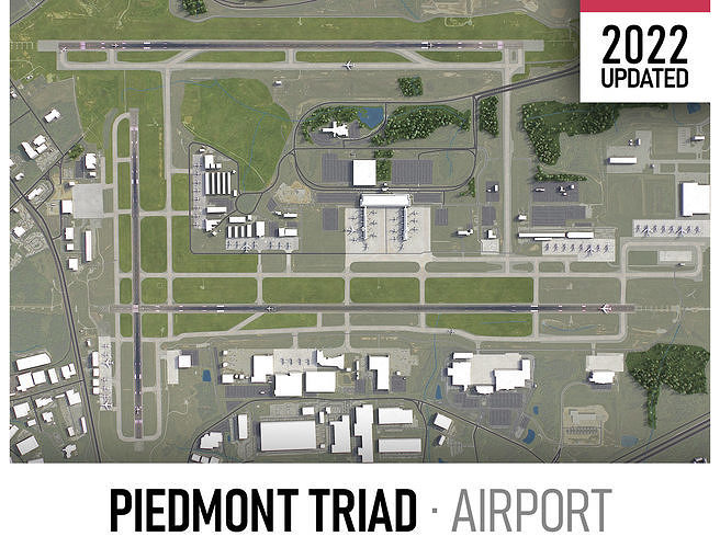 3D model Greensboro Airport VR / AR / low-poly | CGTrader