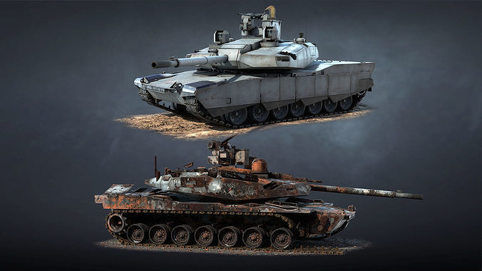 3D Model Collection AbramsX Set military tank VR / AR / low-poly | CGTrader
