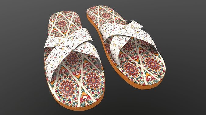 3D model Designer Slipper 3D Model AR VR PBR VR / AR / low-poly | CGTrader