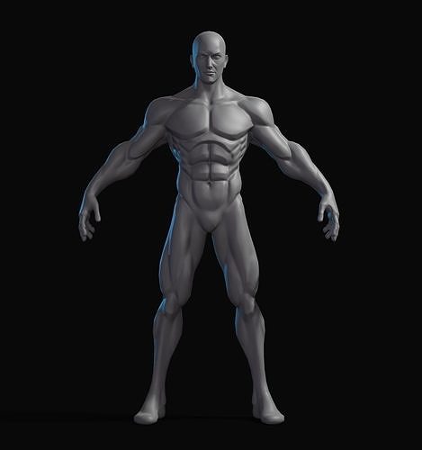 3D model Stylized Male Basemesh VR / AR / low-poly | CGTrader