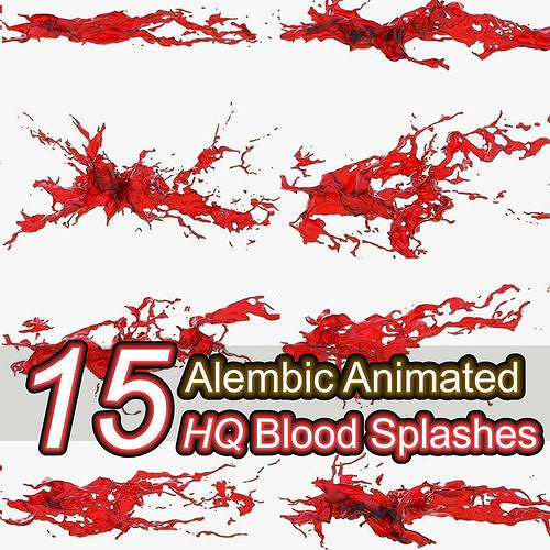 Animated Blood Splash Collection Volume 2 | CGTrader