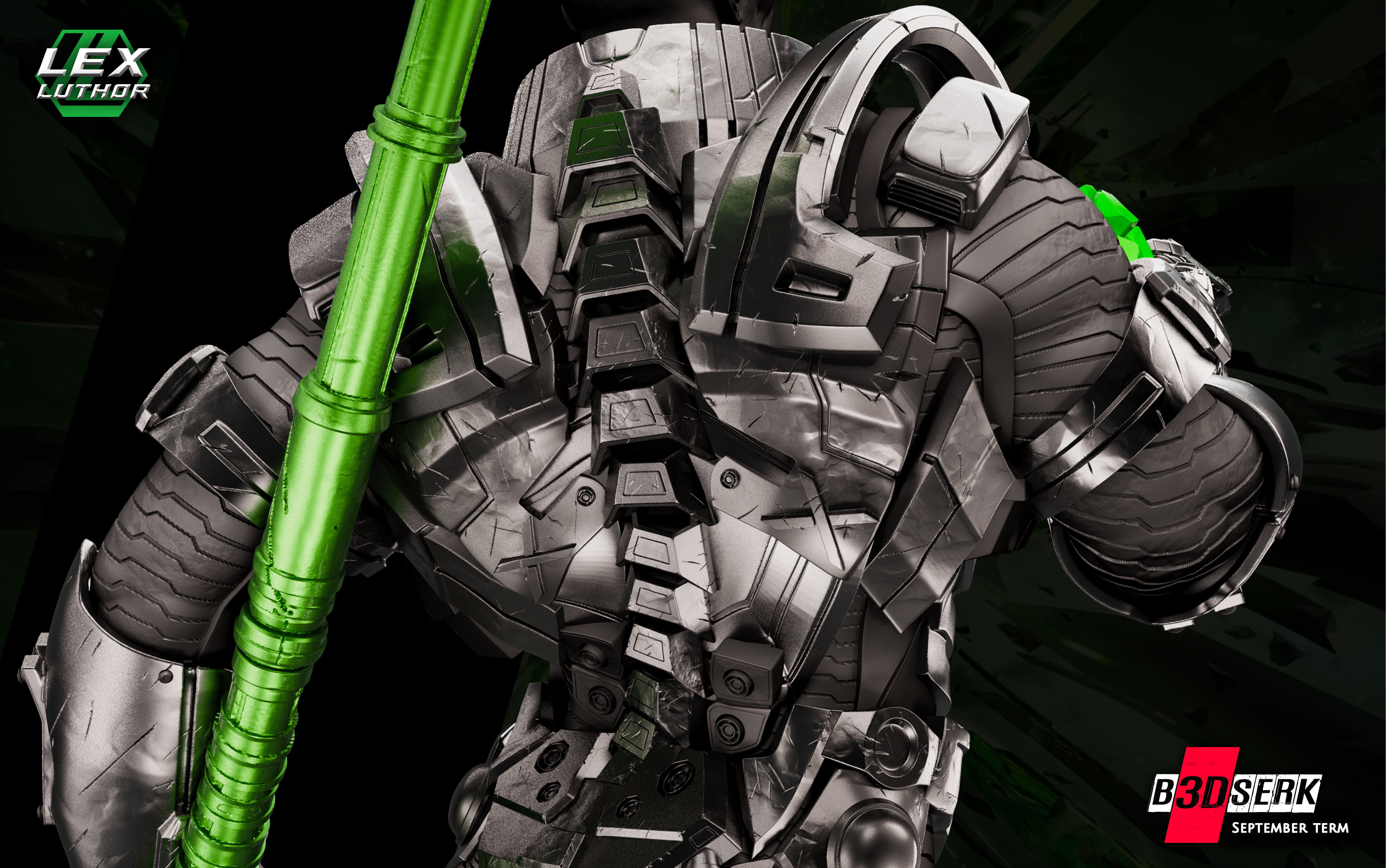 B3DSERK September term 2022 Lex Luthor Sculpture 3D model 3D printable ...