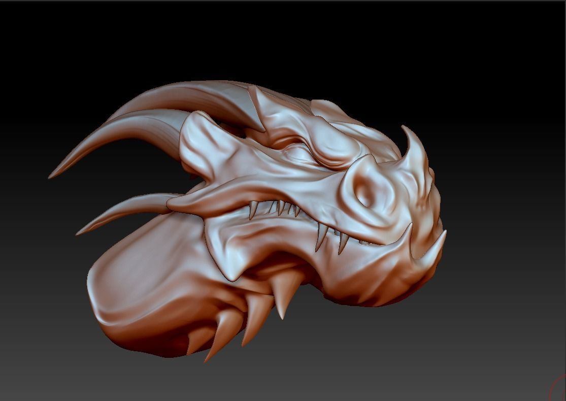 Dragon head 3D model | CGTrader