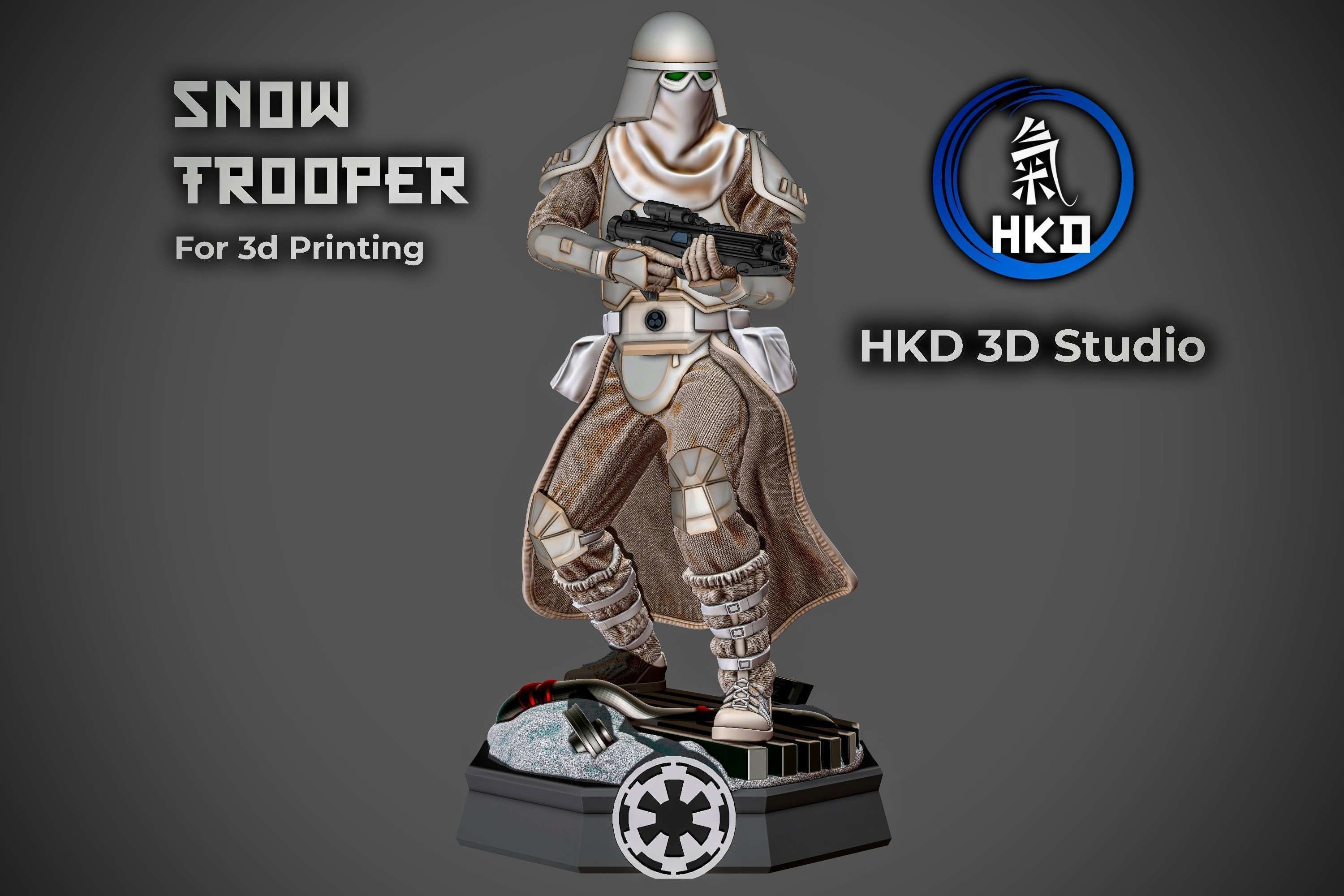 Star wars SnowTrooper Fanart 3D model 3D printable | CGTrader