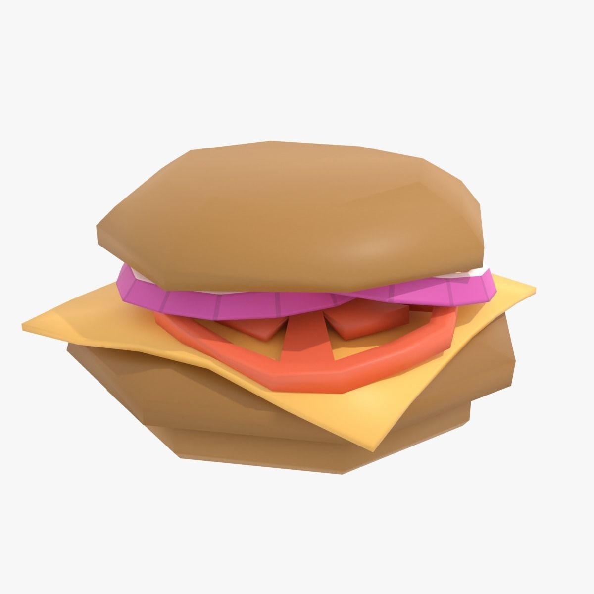 3D model Burger VR / AR / low-poly | CGTrader