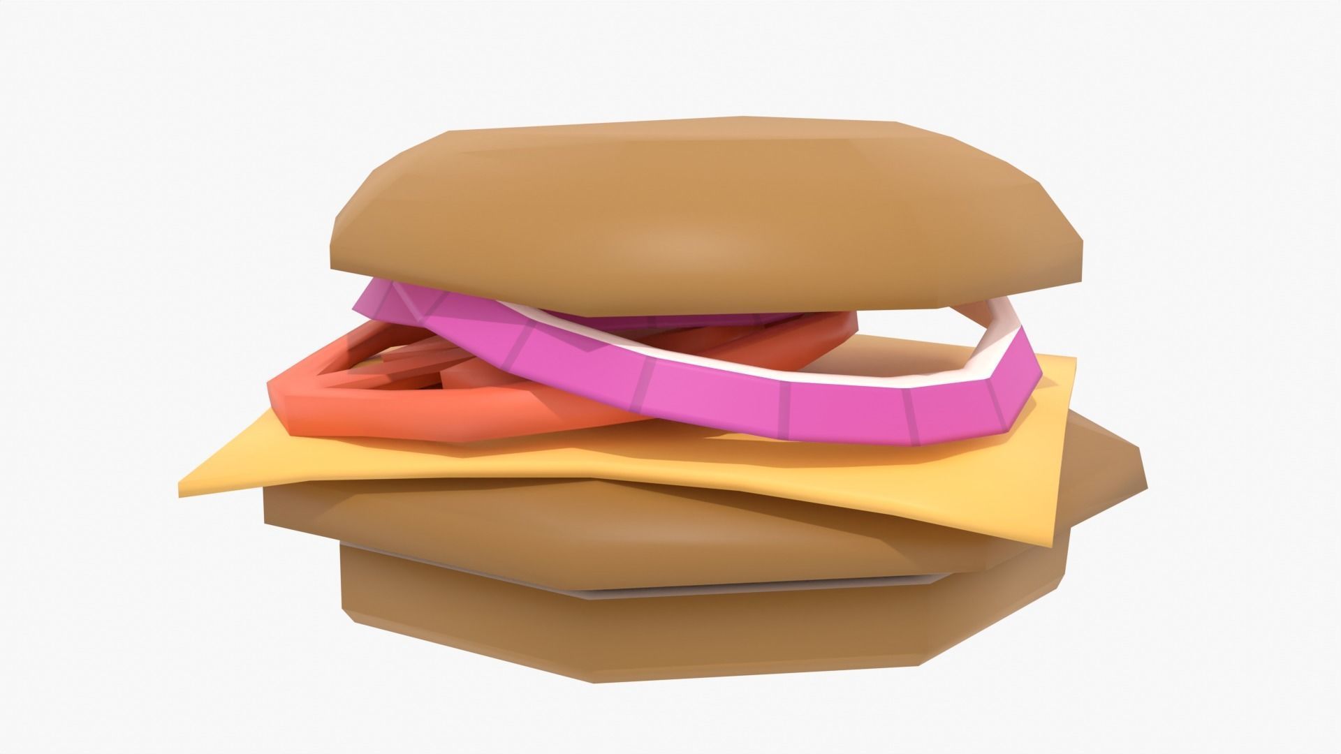 3D model Burger VR / AR / low-poly | CGTrader