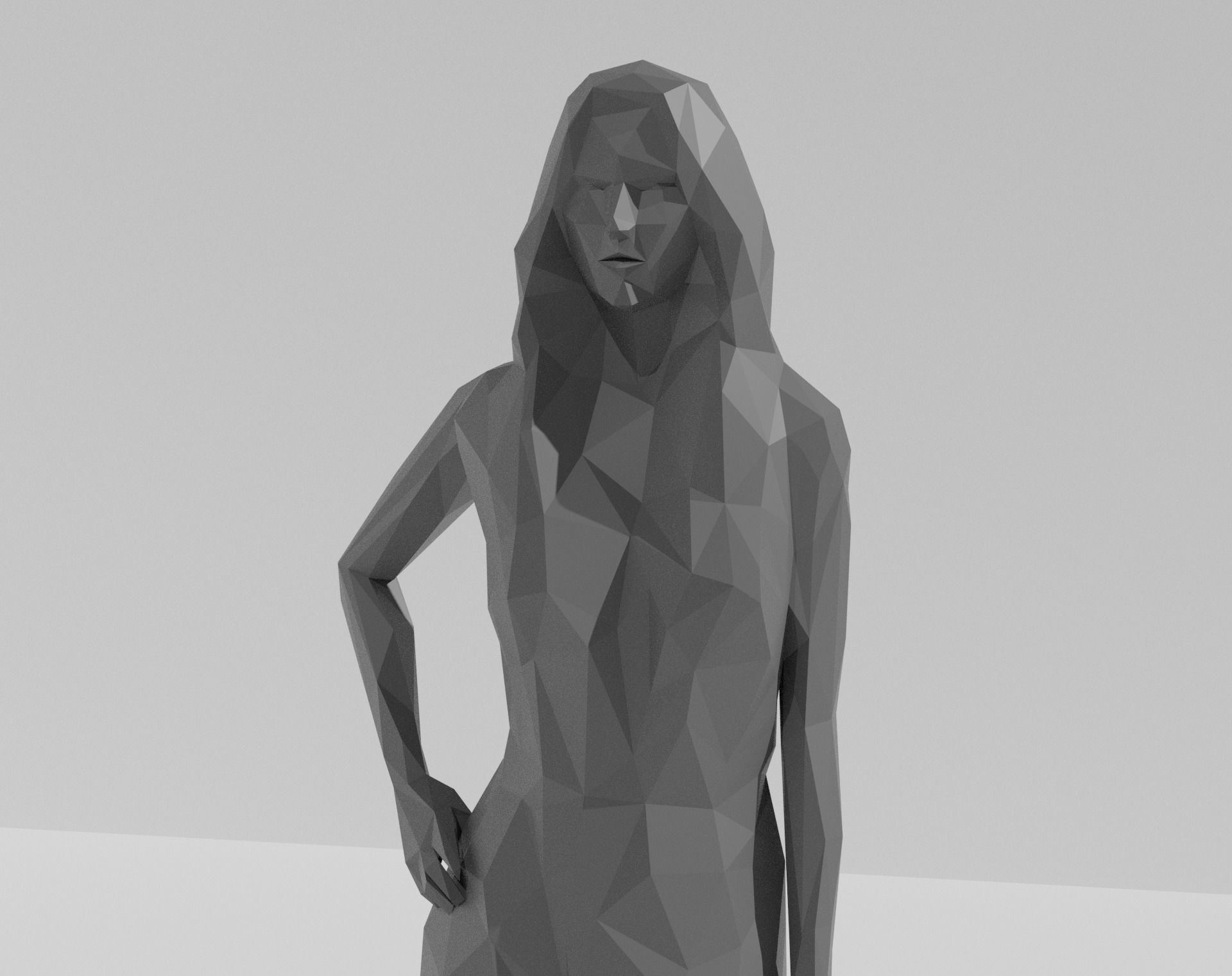 Low Poly Character 3D model low poly woman character 3D model 3D ...