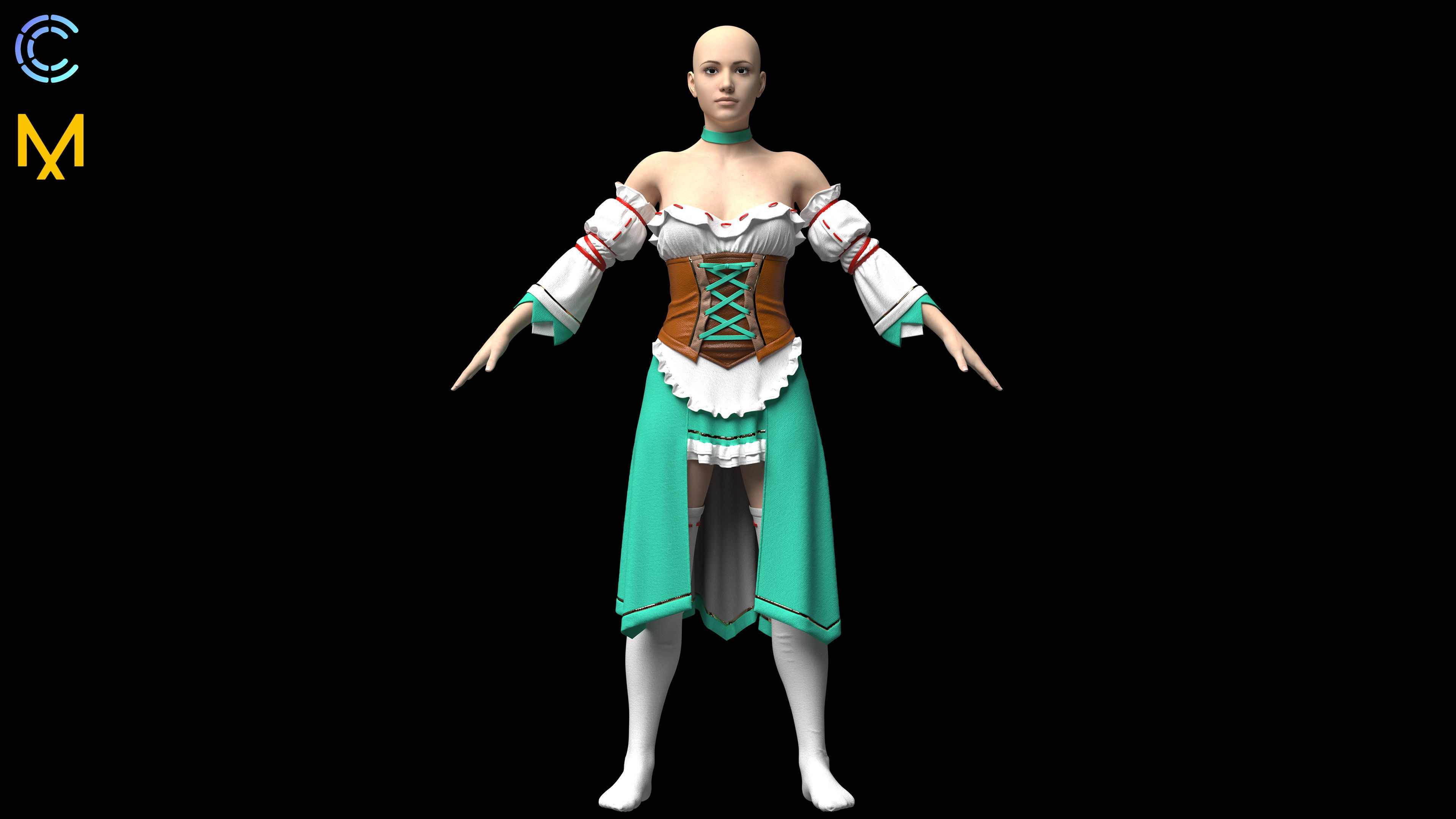 ELF BARMAID ANETTE 3D model | CGTrader