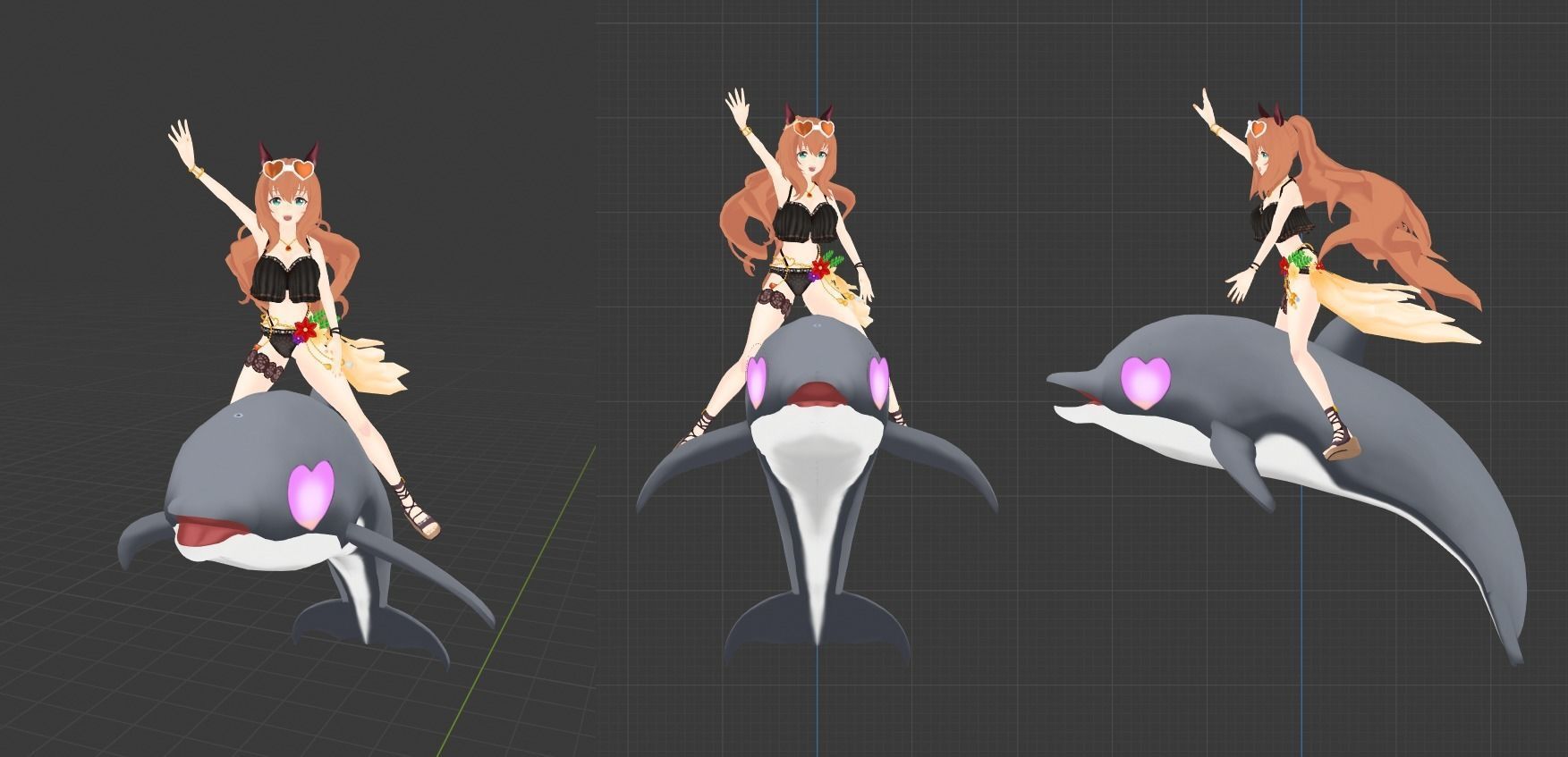 3d Model Umamusume Maruzensky Vrchat Oculus Quest Low Poly 3d Model