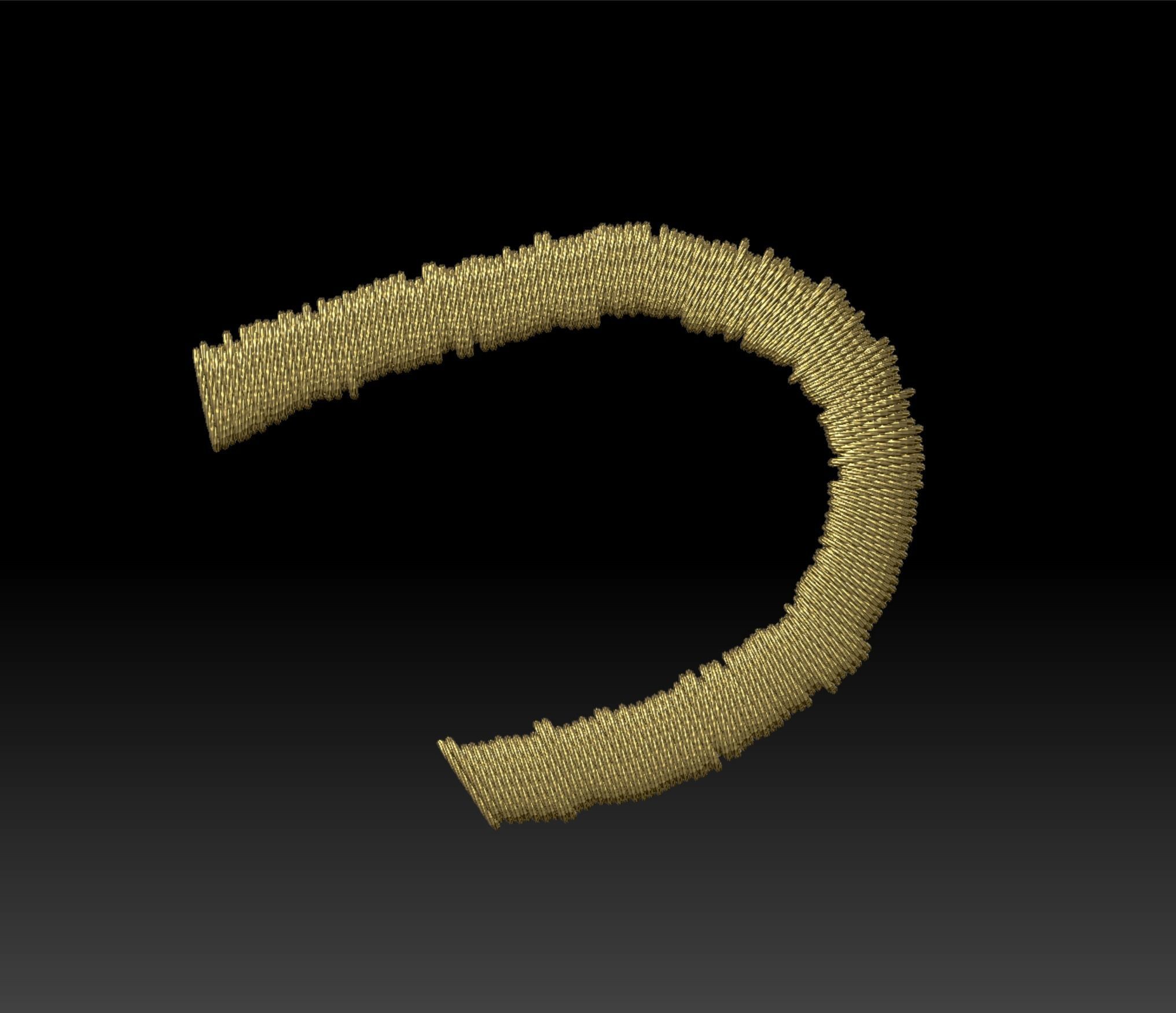 EmbroideryCG Font Japan Hiragana01A Zbrush IMM Brush 3D model | CGTrader