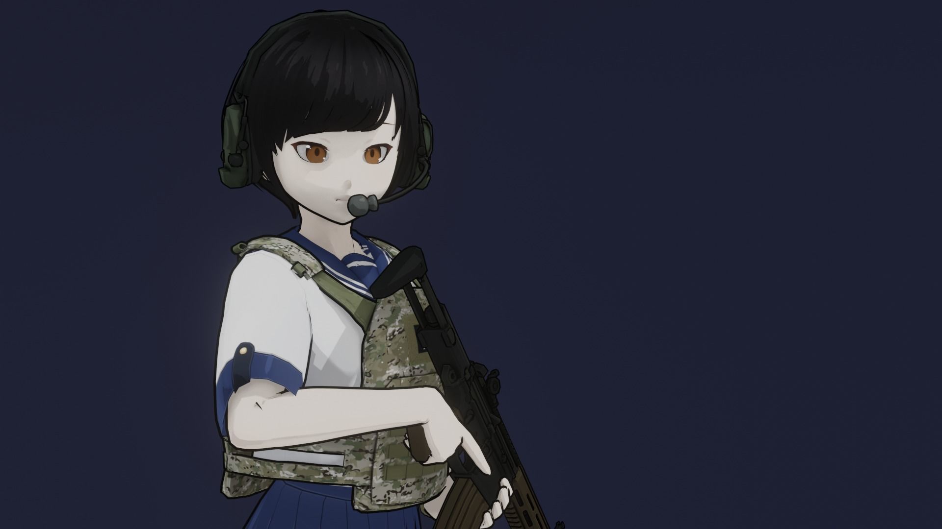 3D model Anime Operator VR / AR / low-poly | CGTrader