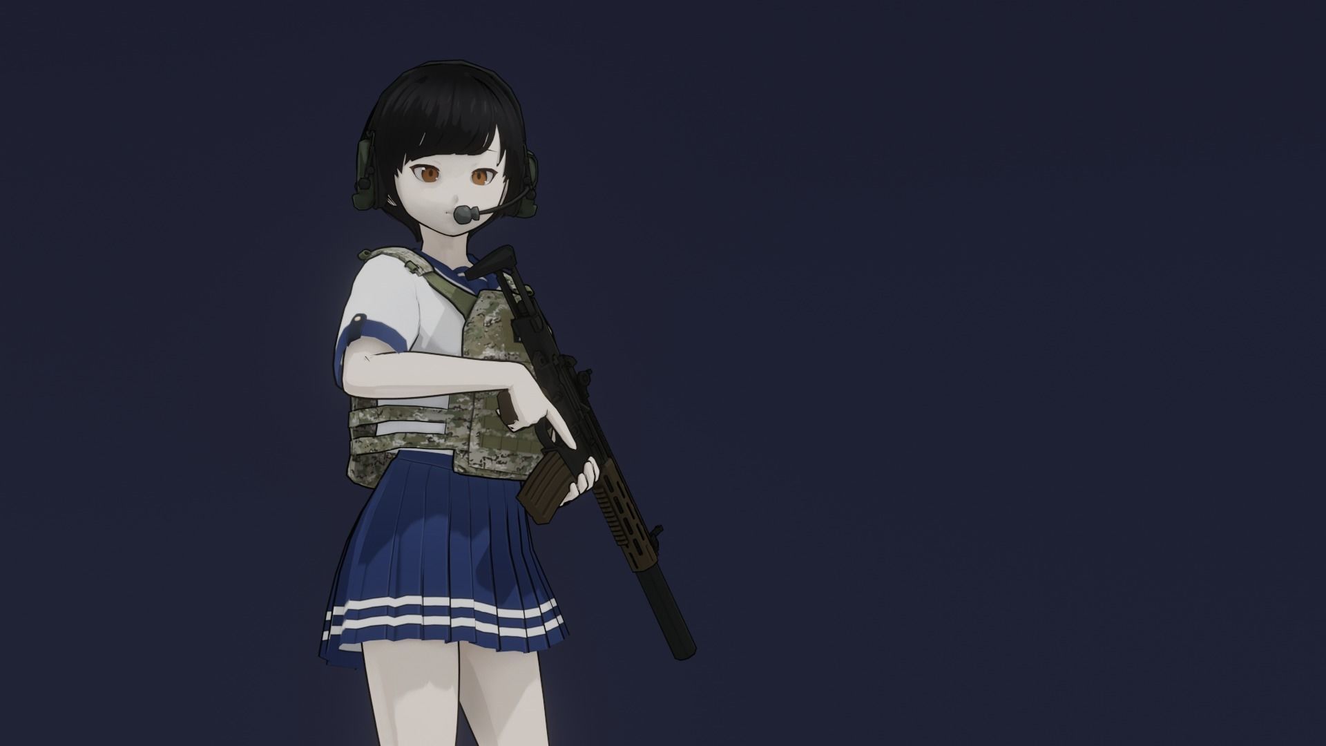 3D model Anime Operator VR / AR / low-poly | CGTrader