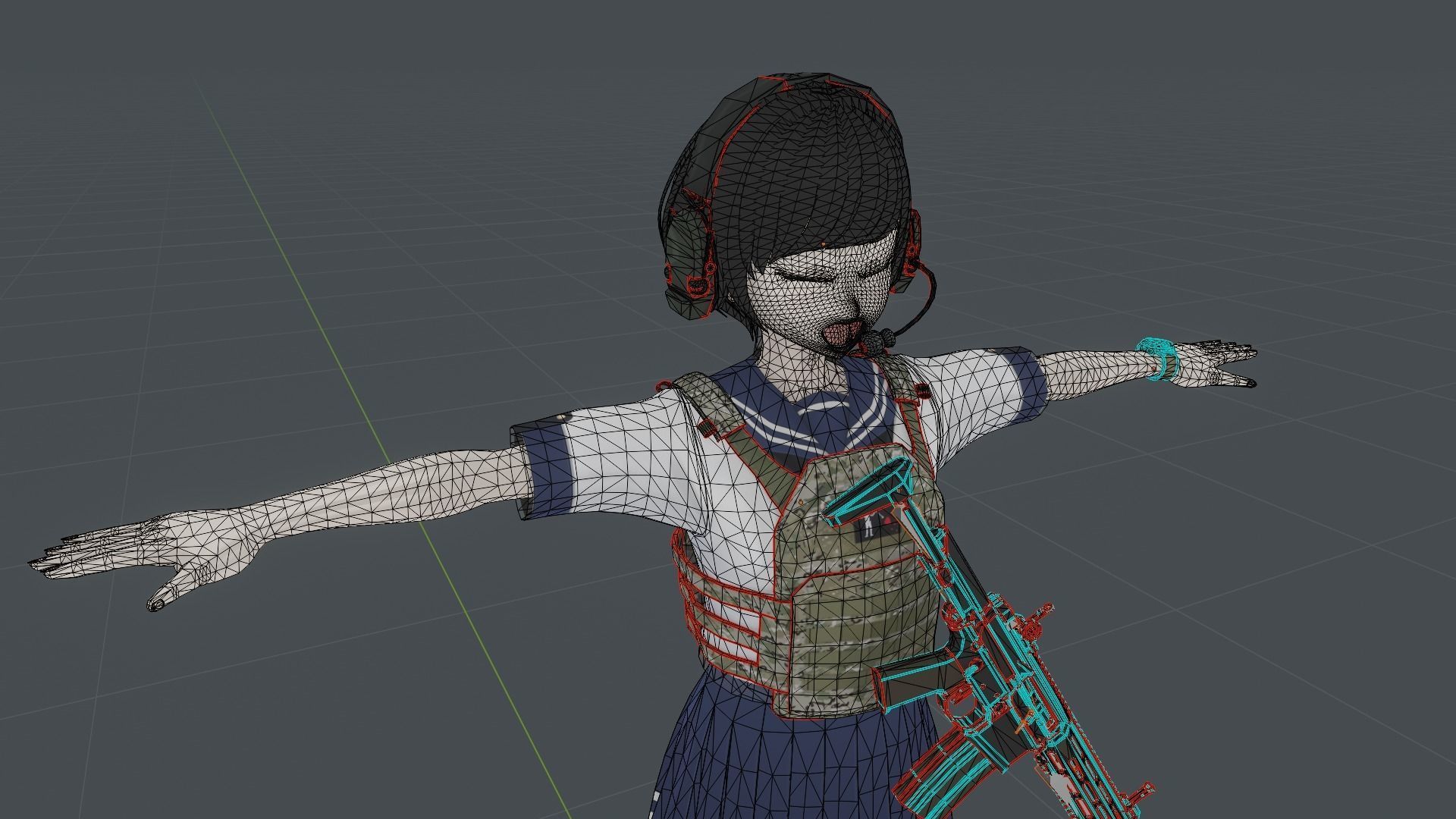 3D model Anime Operator VR / AR / low-poly | CGTrader