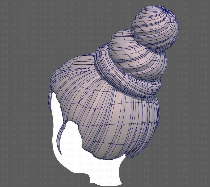 3D model Base Hair for girl V45 VR / AR / low-poly | CGTrader