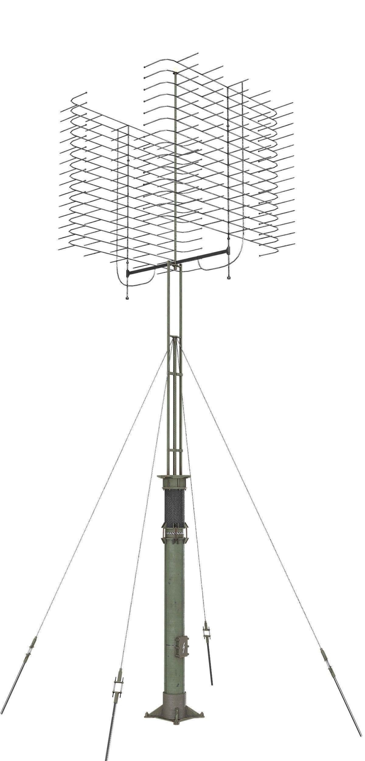 3D model Army Antenna Pack 3 Types VR / AR / low-poly | CGTrader